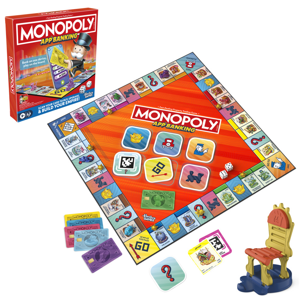 Monopoly App Banking Board Game | App-Enabled Monopoly Game | Links to ...