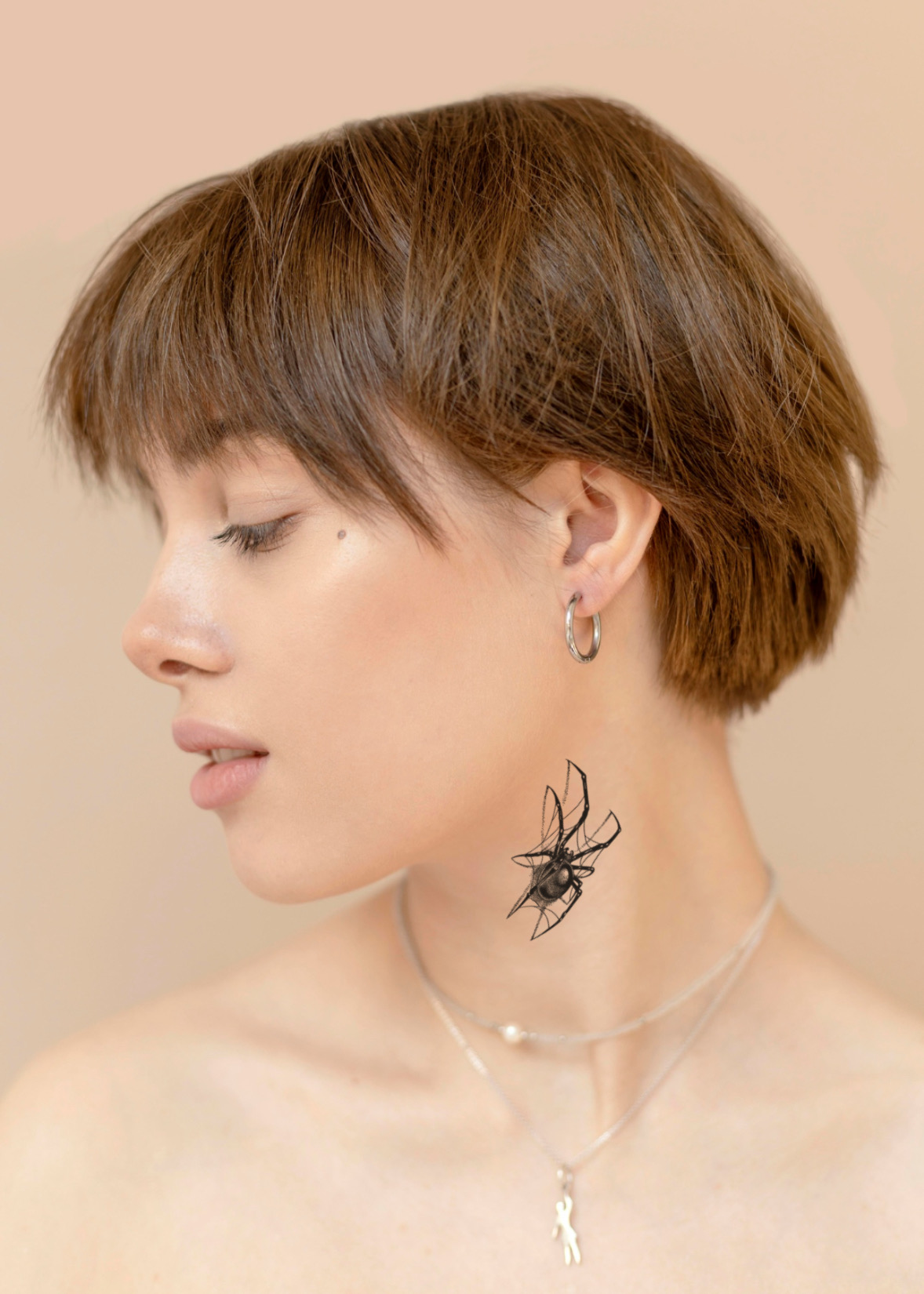 [𝚂𝚝𝚎𝚊𝚍𝚢𝙸𝙽𝙺] Spider Temporary Tattoo Sticker Tatu Pelekat - Lasts 15 ...