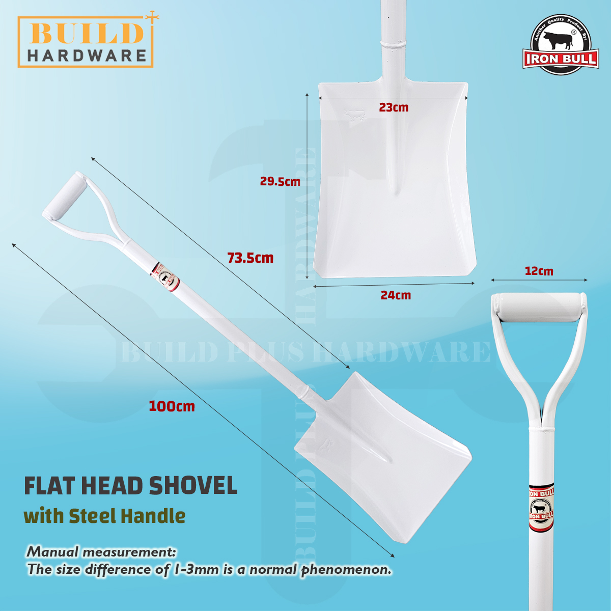 Sharp / Flat Head Shovel with Steel / Plastic / Wooden Handle GCV ...
