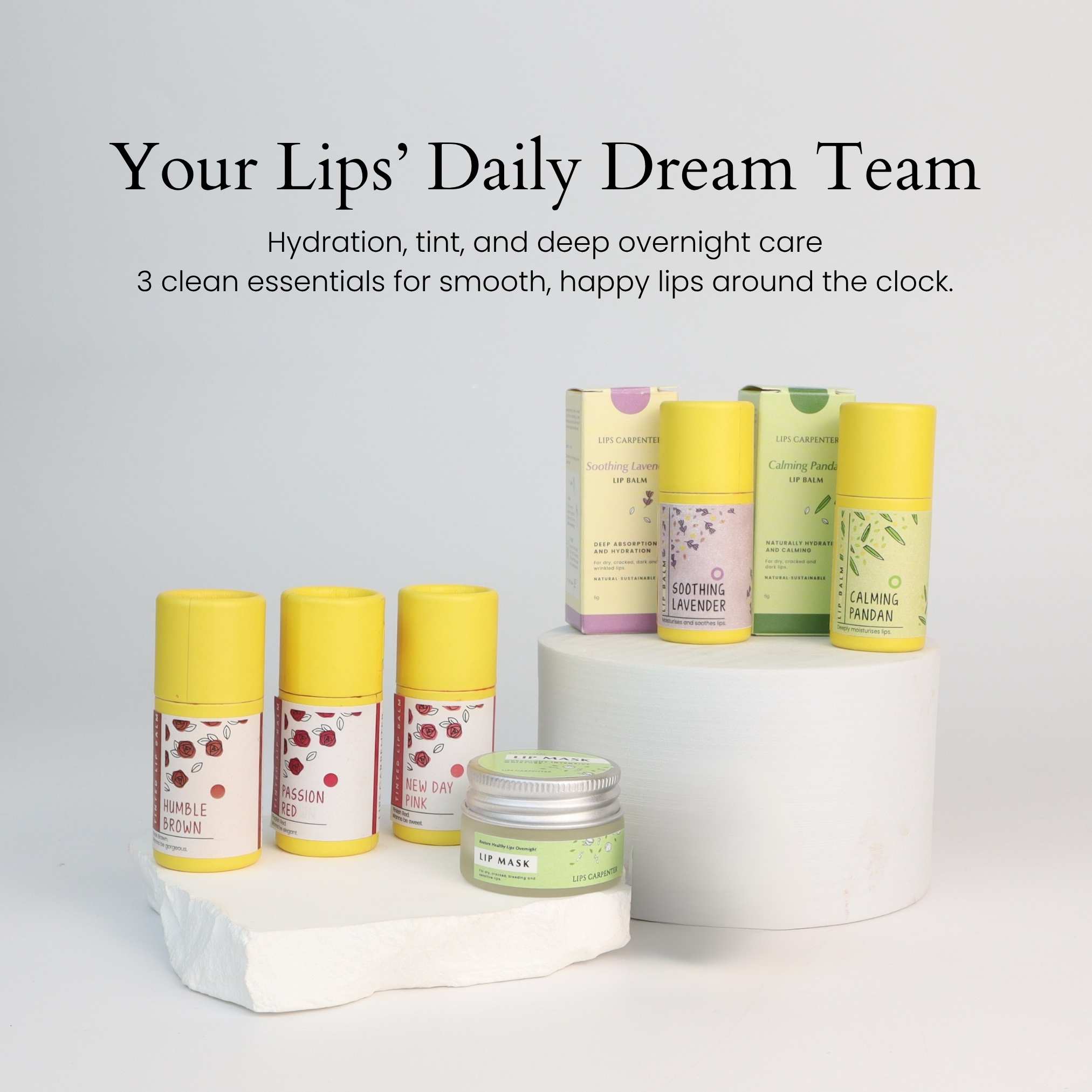 Lips Carpenter [3 Essentials for Perfect Lips] - Lip Treatment Lip Mask ...