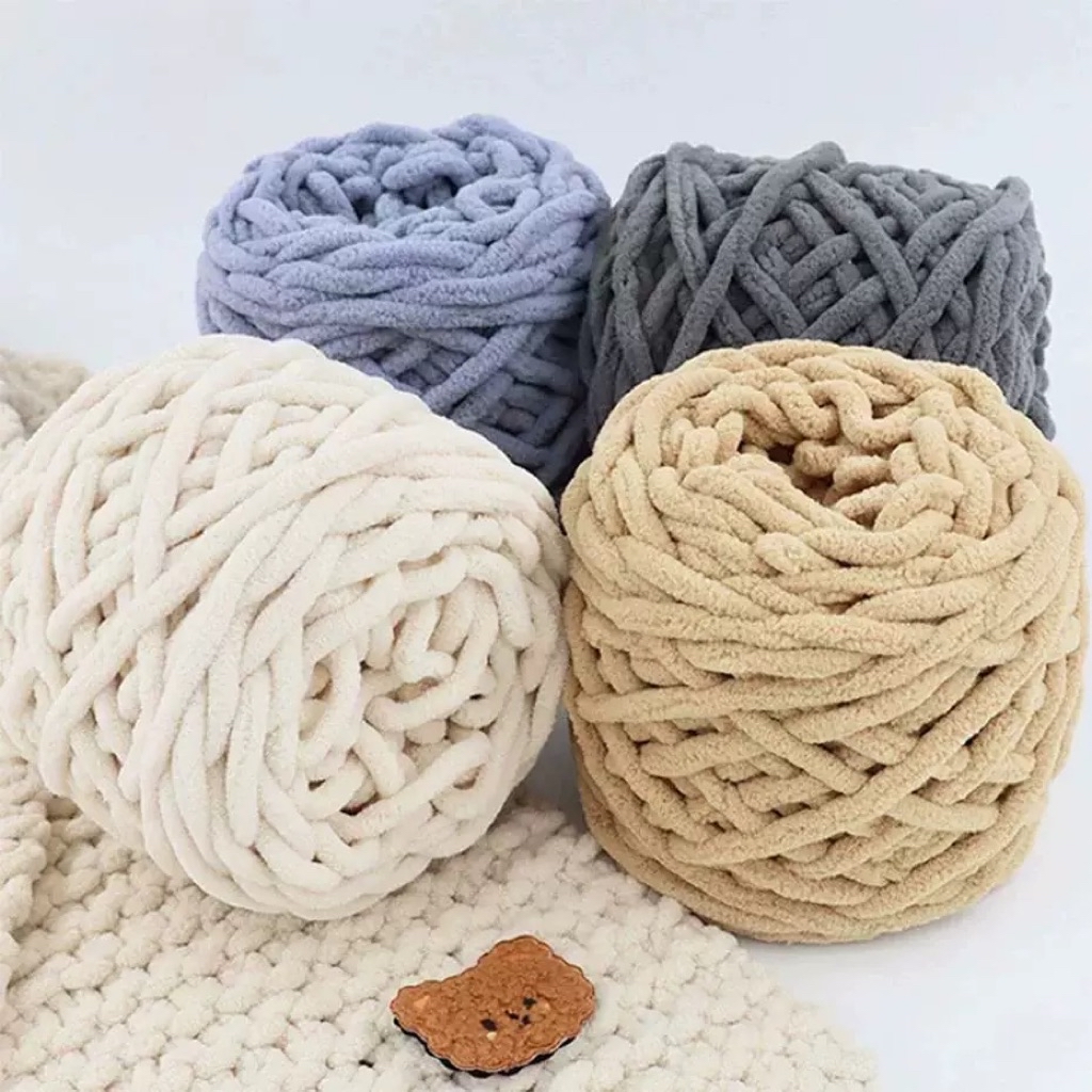 100g Super Thick Chunky Yarn 1 Ply Soft Cashmere Milk Velvet Knitting ...