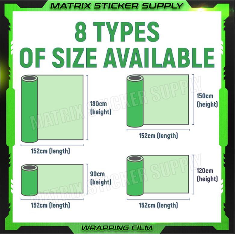 PREMIUM GLOSSY SKY BLUE STICKER KERETA(152CM-Custom)Pelekat Sticker ...