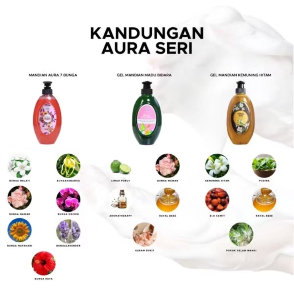 DHERBS SET COMBO MANDIAN AROMATERAPI AURA 7 BUNGA | Shopee Malaysia