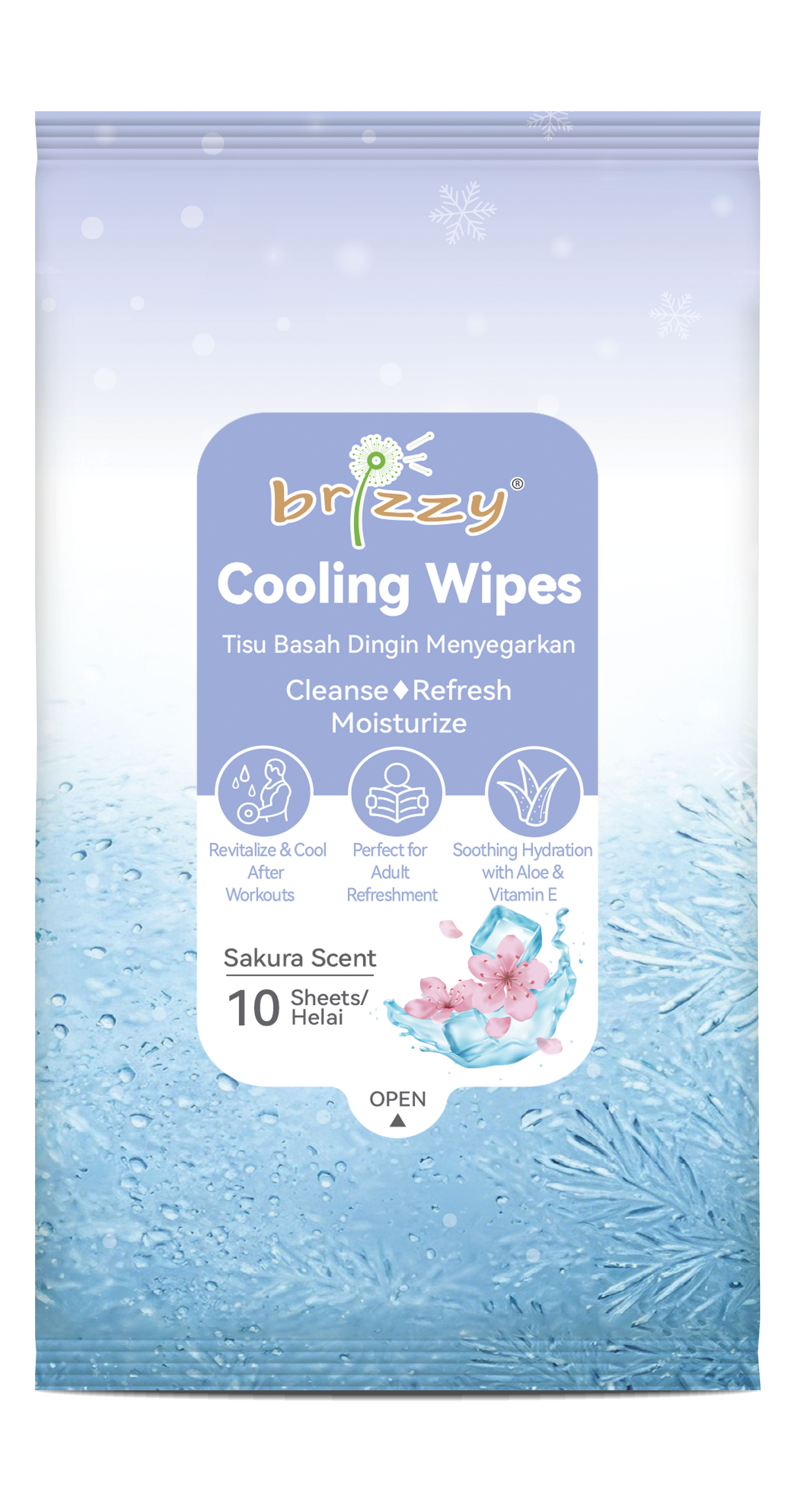[NEW LAUNCHING] Brizzy Cooling Wipes (10's x 1 Pack) | Shopee Malaysia