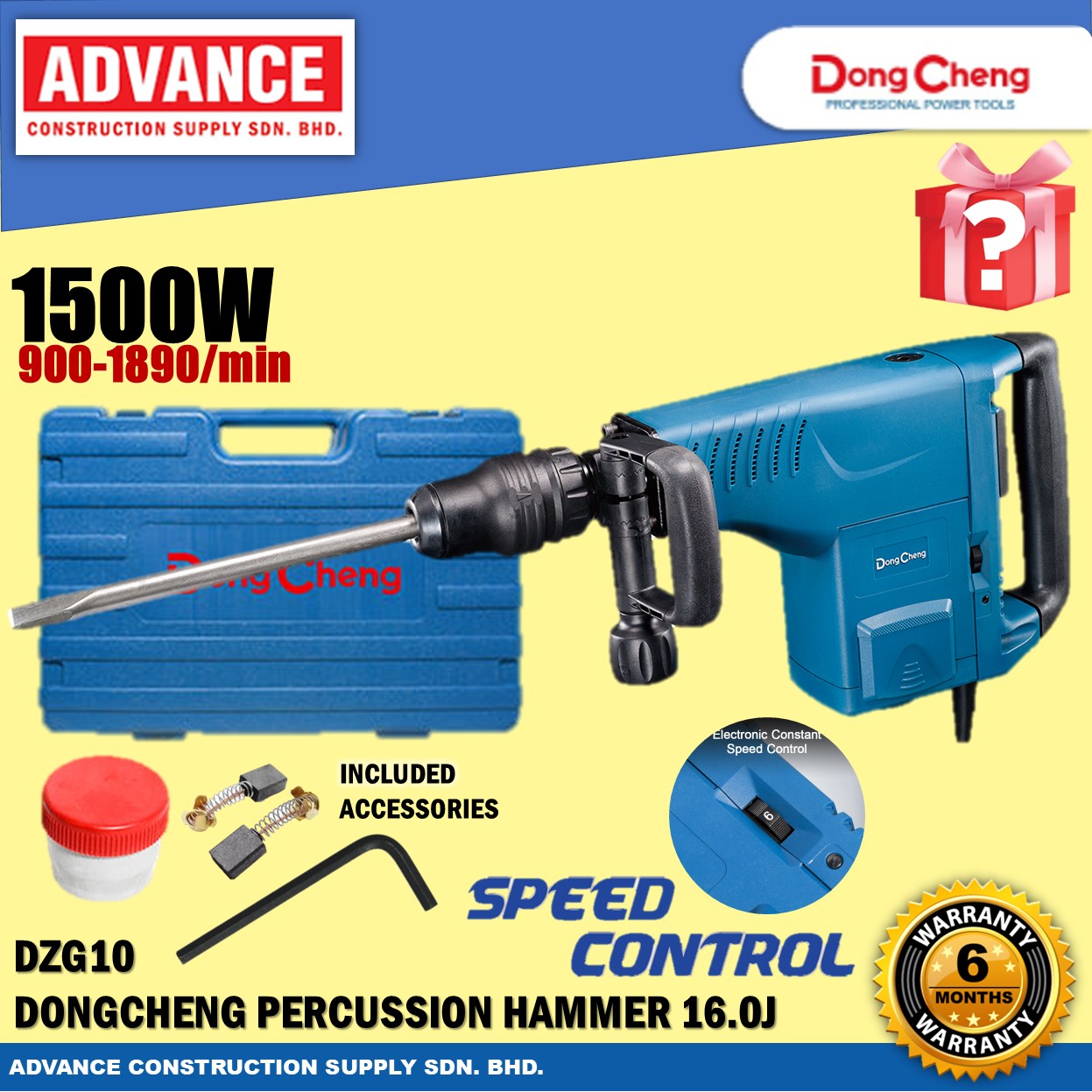 DongCheng DZG10 Percussion Hammer 16.0J ( 1500W ) | Shopee Malaysia