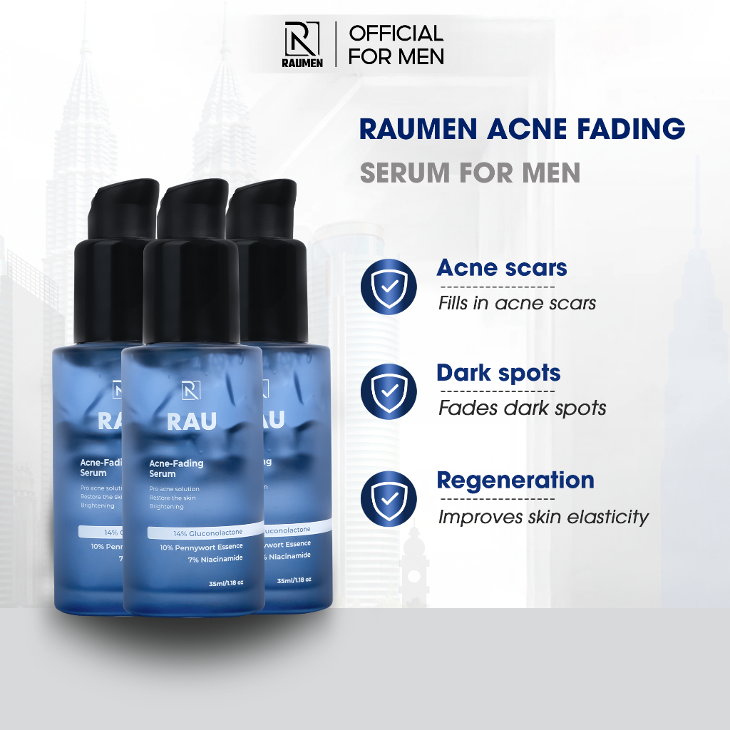 BUY 3 FREE 2 RAUMEN Acne Fading Serum Original For Men Dark Spots And ...