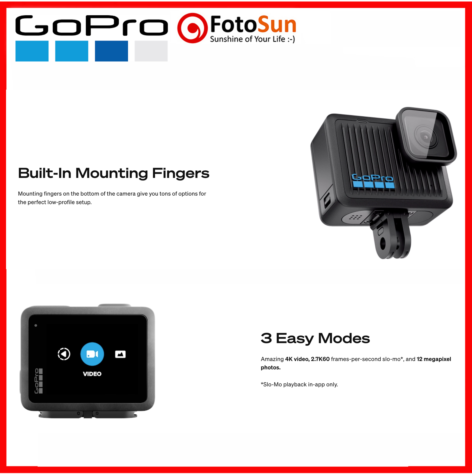 GOPRO HERO 4K action camera Hypoersmooth | Shopee Malaysia