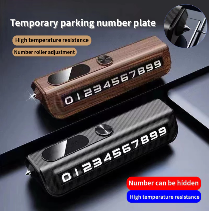 Car Temporary Parking Phone Number Display Stand Dashboard Emergency ...
