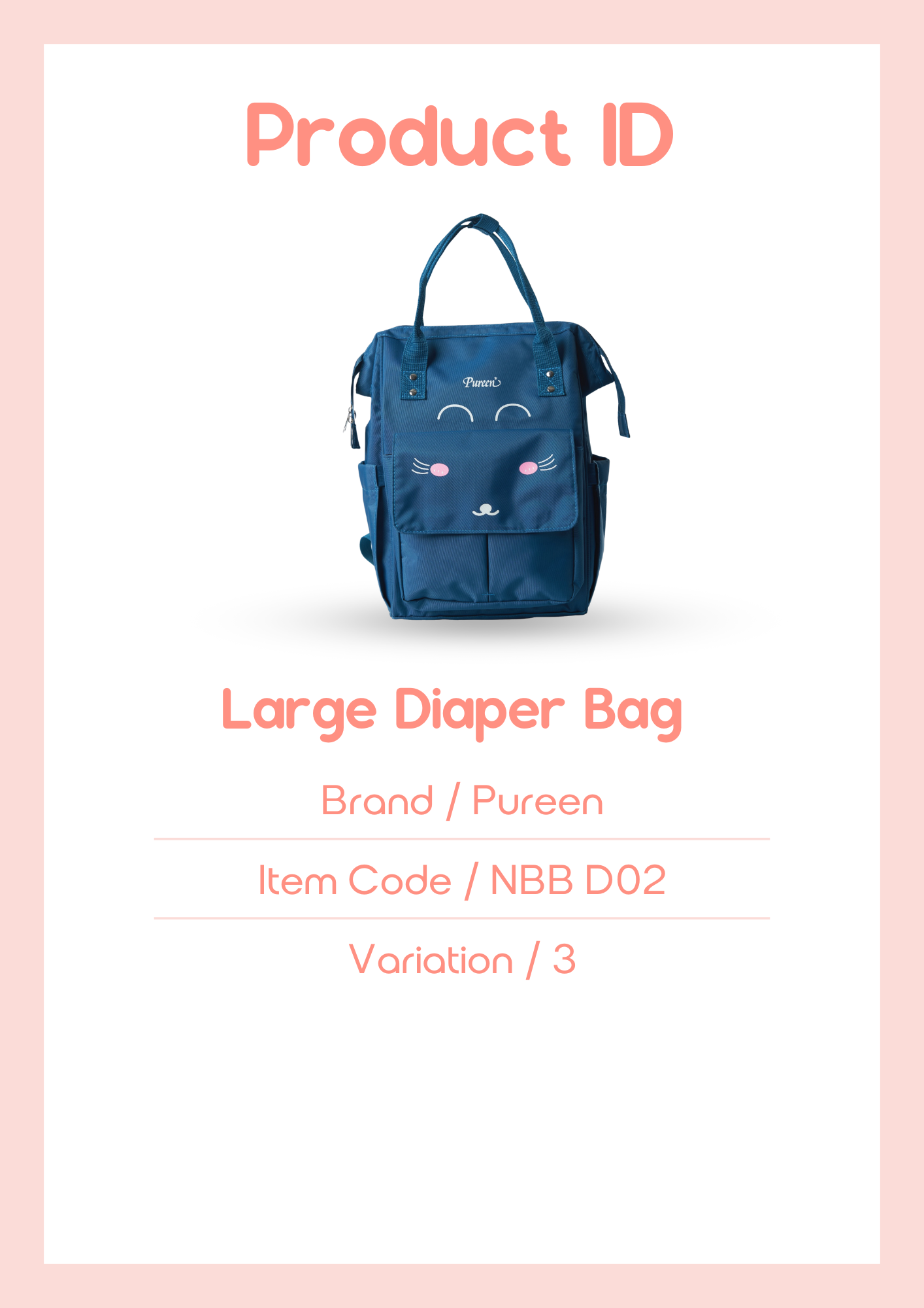 Pureen Large Diaper Bag NBB D02 | Shopee Malaysia