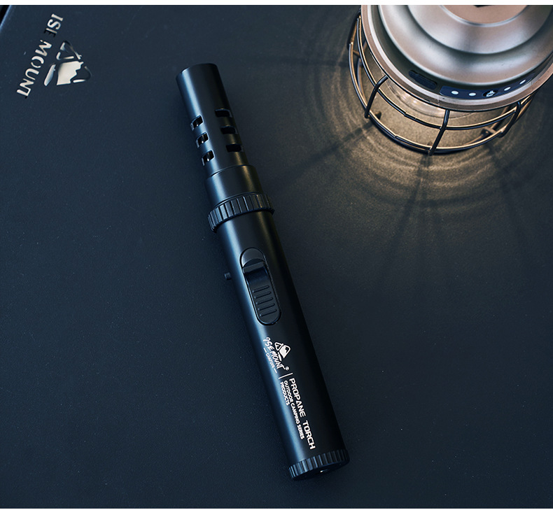 Black Samurai Fire Torch Outdoor Camping Blue Jet Flame Gun Butane Gas ...