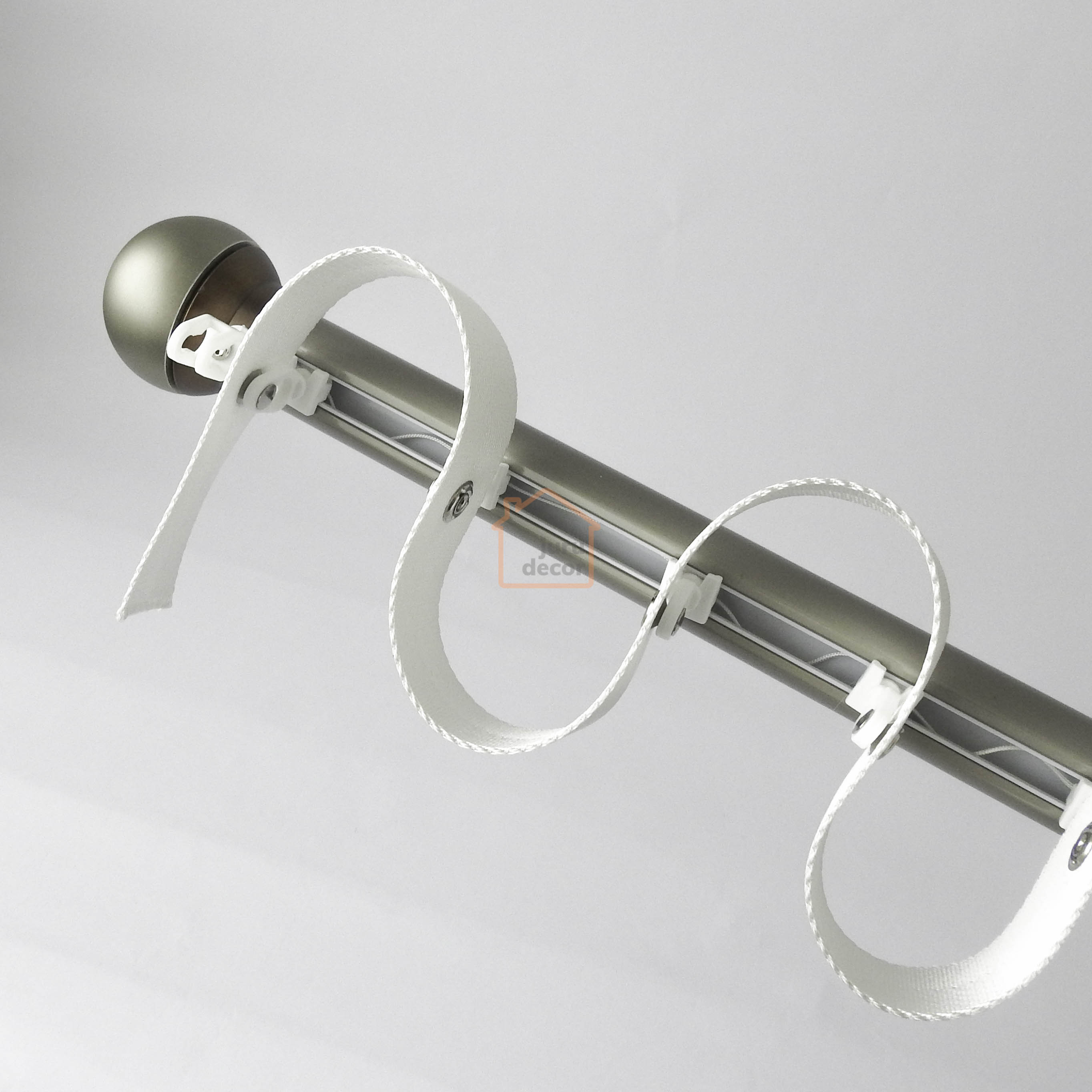 [CUSTOM MADE] Jurudecor Estelle Decorative S Fold Rod | S Fold Curtain ...