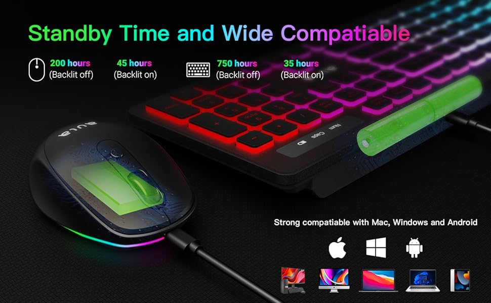 AULA AC308 Wireless Keyboard Mouse Set / AULA AC208 3 in 1 Keyboard and ...