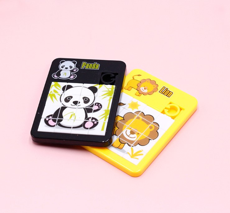 Animal theme Slide Puzzle Games Huarong Sliding Puzzle Plastic Slide ...