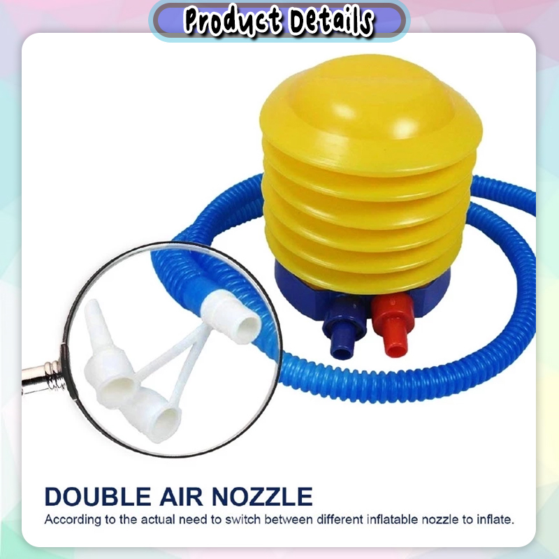 [Happy Kids] Portable Foot Air Pump Inflate Equipment Durable Balloon ...