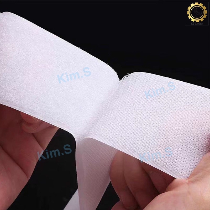 Kim.S 20mm Black White Hook & Loop Magic Tape Fastener Mosquito Net Zip ...