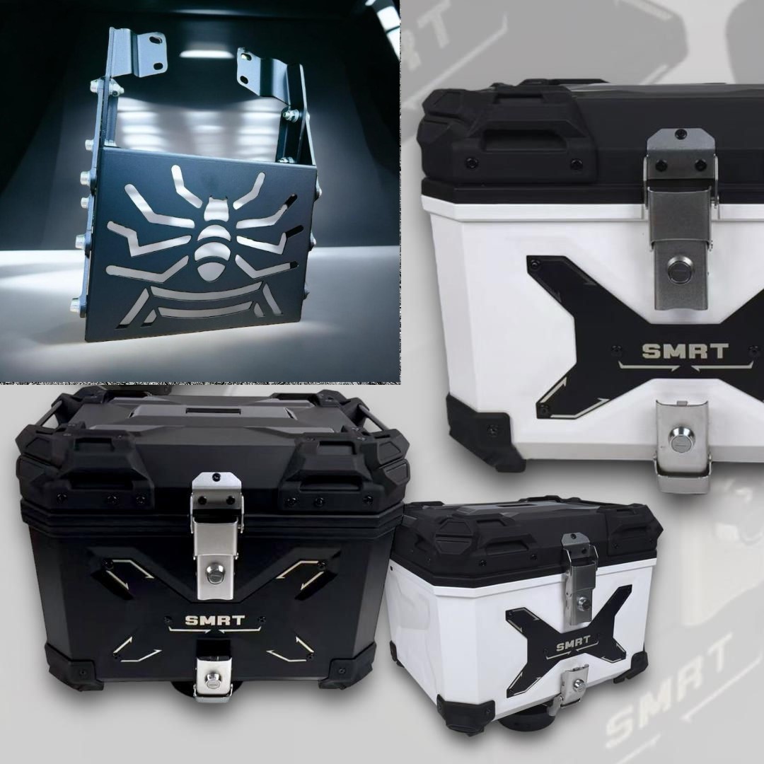 SMRT Top Box X Series Motosikal Peti ABS Box 45 Liter 45L Stainless ...