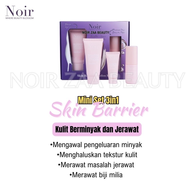 Noir Mini Set & Scrub 3in1 | Mini Serum | Mini Moisturiser | Shopee ...