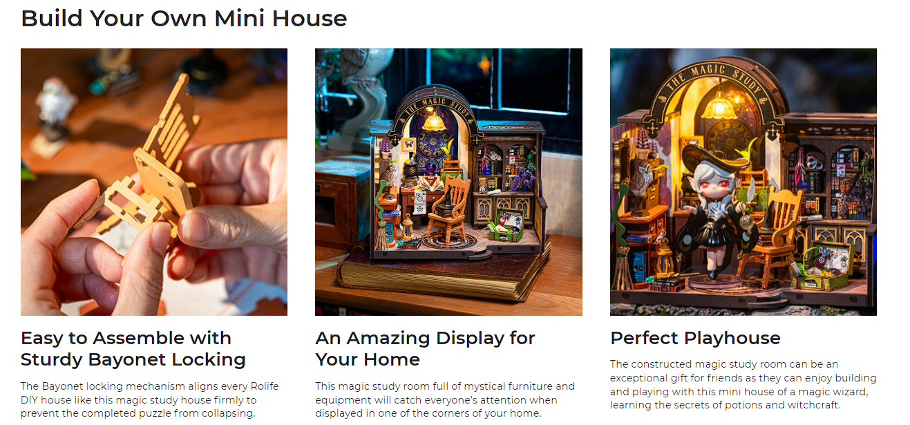 [Ready Stock] Robotime Rolife 3D DIY Miniature House Kit The Magic ...