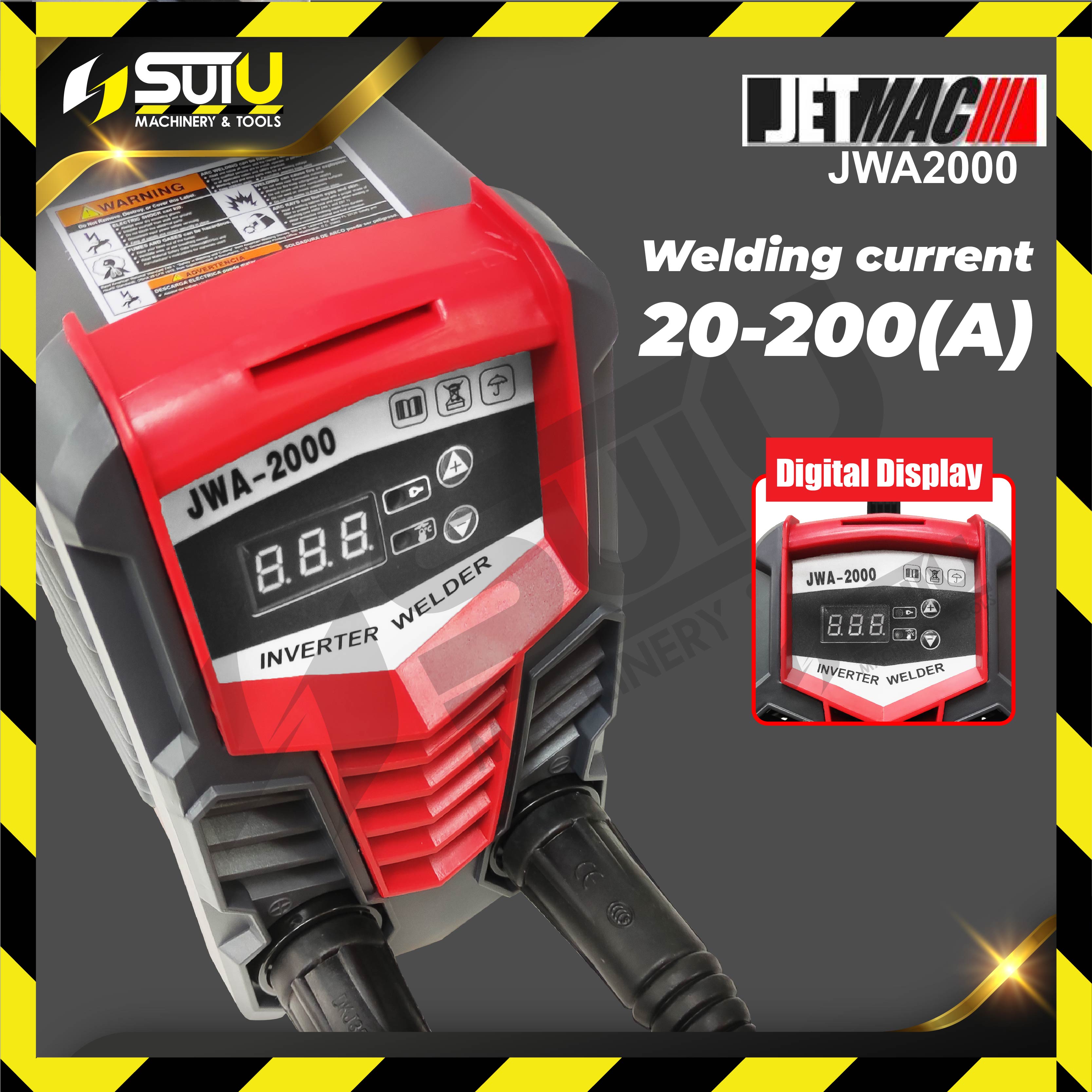 JETMAC JWA2000 MMA200 Inverter Welding Machine ( Package ) | Shopee ...