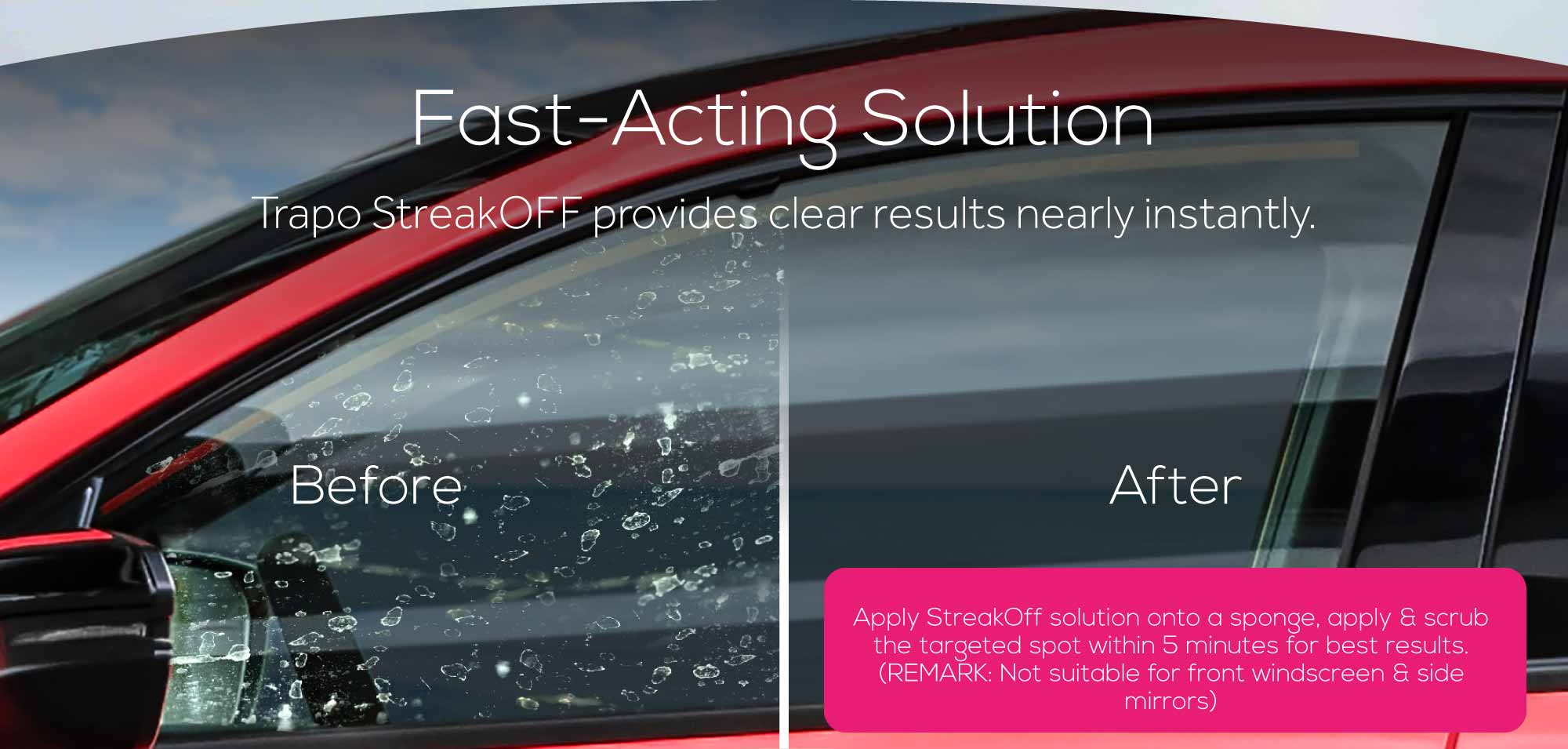 Trapo StreakOFF Car Glass Watermark Remover (Glass Watermark ...