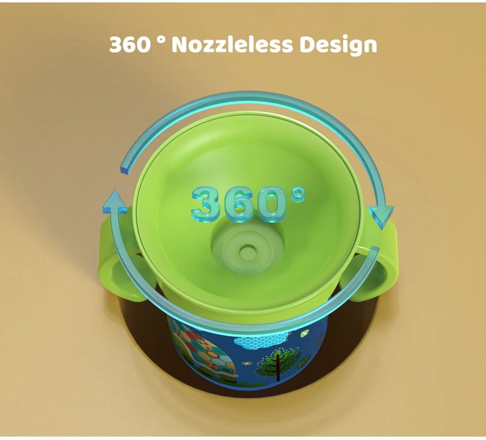 【Baby101】360 Wonder Cup With Handle 10oz / 300ml Leakproof Magic Twin ...