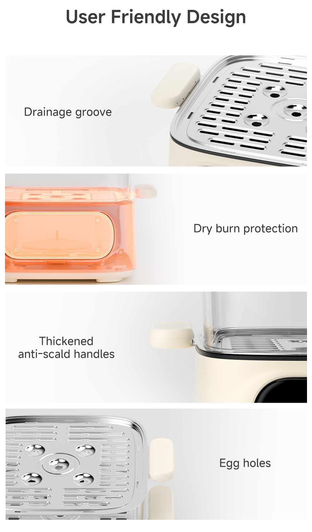 Simplus Electric Food Steamer | 2-Tier 11L Capacity |2-in-1 Steam and ...