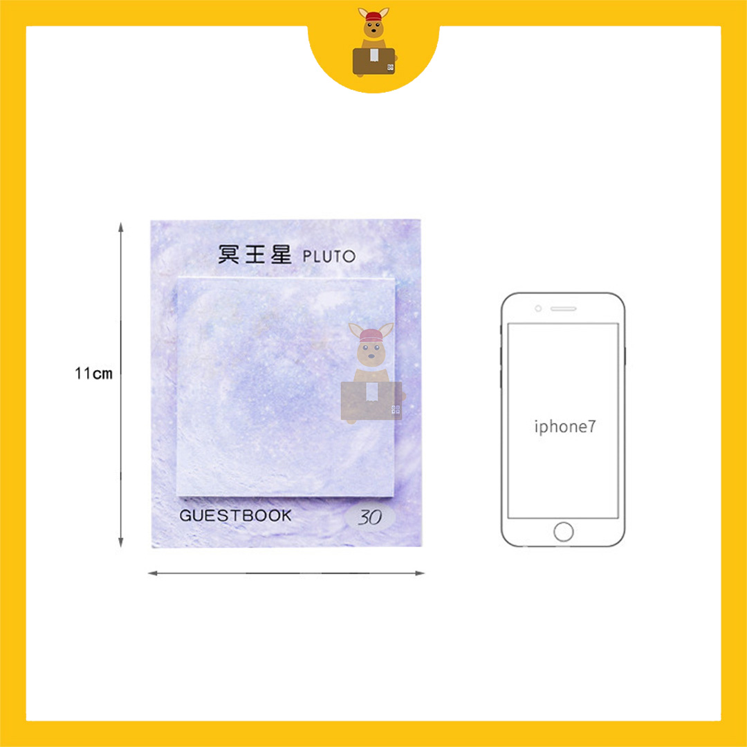 30'S Planet Galaxy ticky Note Square Sticky Note Pad Memo Pad Sticky ...