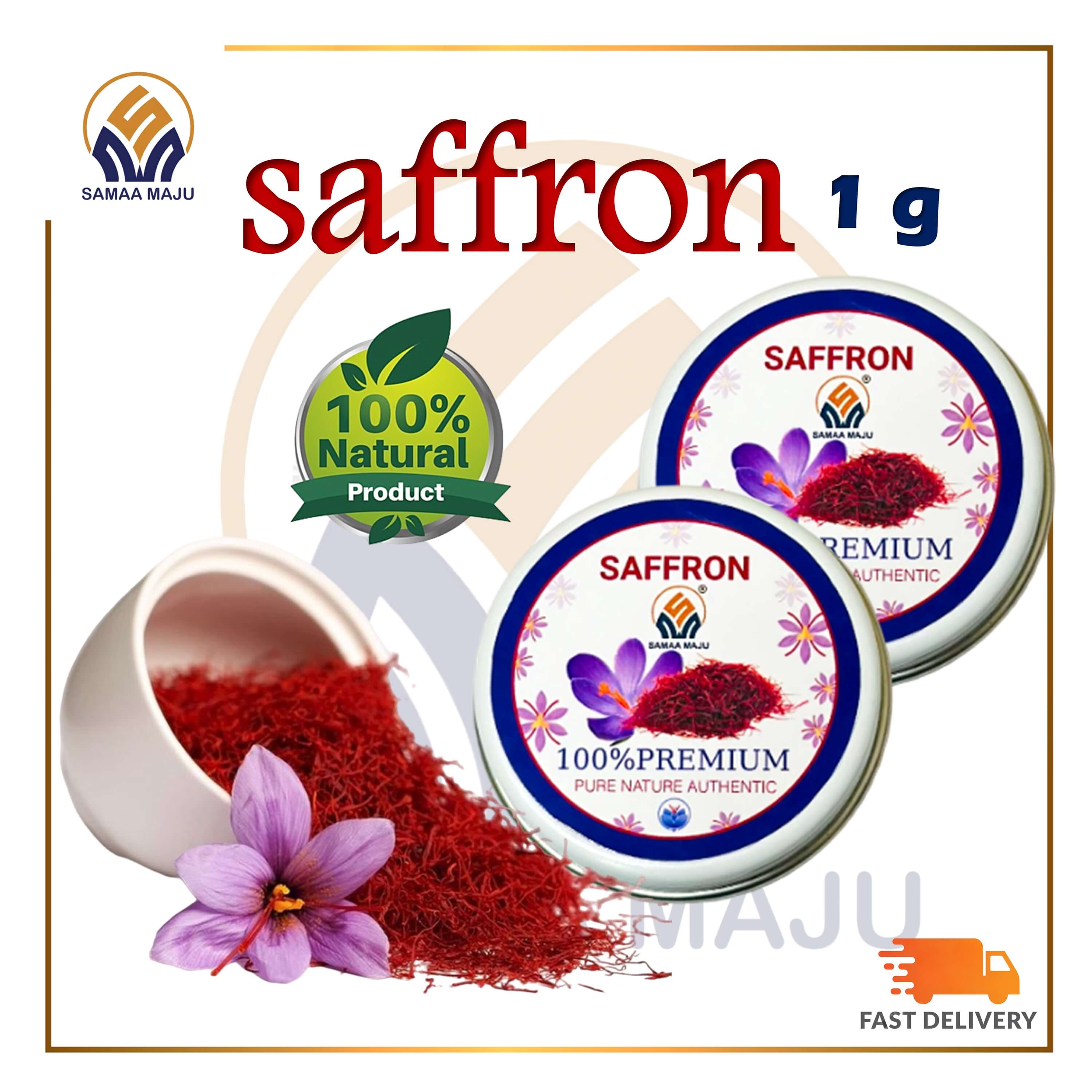SAFFRON PREMIUM (100 % ORGANIC) (0.5 g ,1g , 2g , 3g ) | Shopee Malaysia