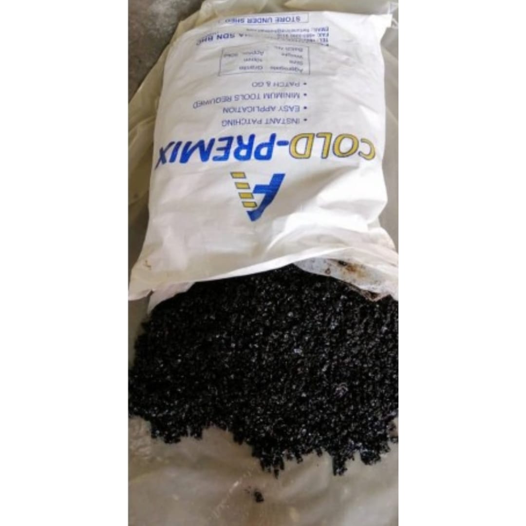 All weather Cold Road Premix 25KG BAG cold mix Asphalt Turap Jalan ...