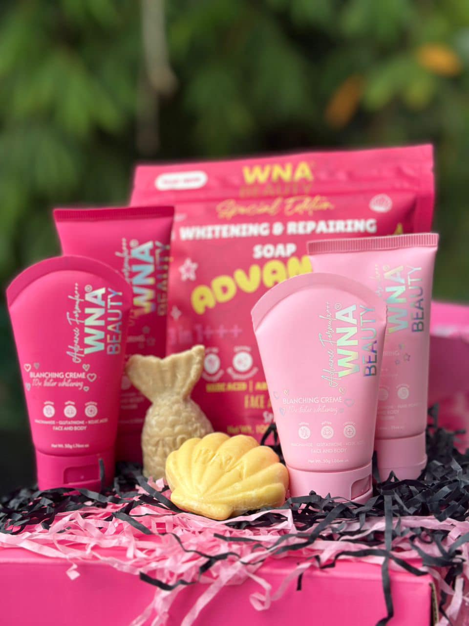 NEW 🔥 WNA Lotion , Blanching , Advance Soap (2 in 1 , Booster Scrub ...