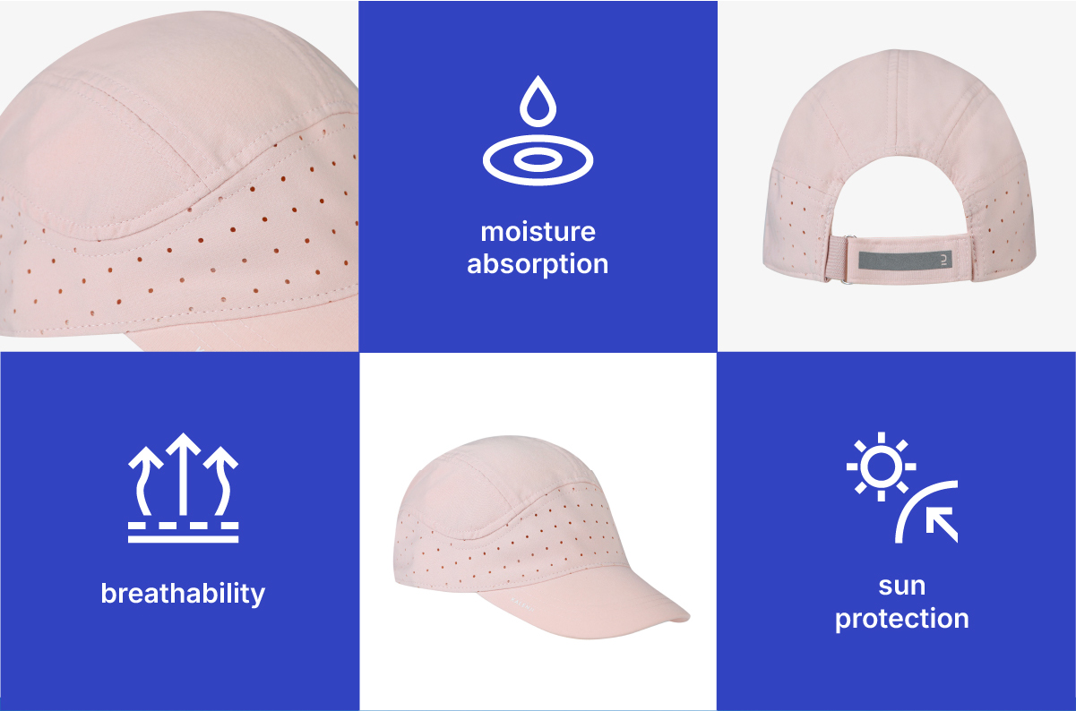 Decathlon Adult Adjustable Jogging Running Cap UV Protection ...