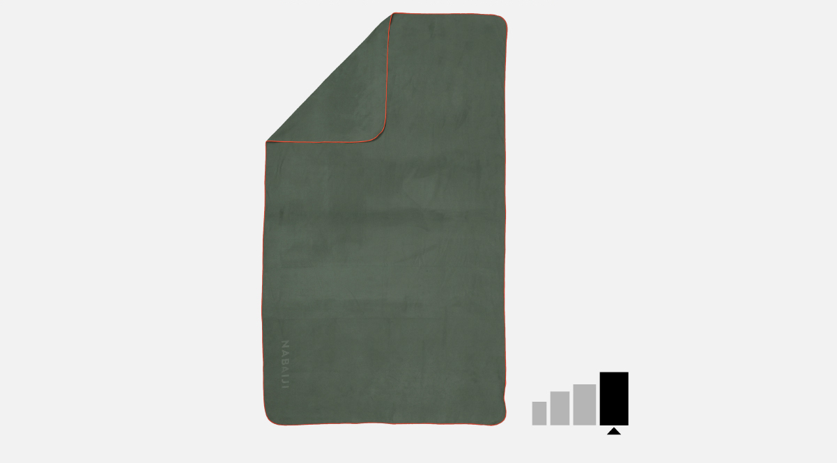 Decathlon XL 110 x 175 cm Microfiber Swimming Towel (Compact, Quick ...