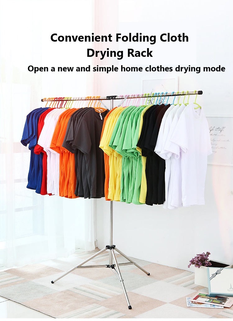Stainless Steel Folding Carrying Drying Rack Travel Floor Stall Balcony ...