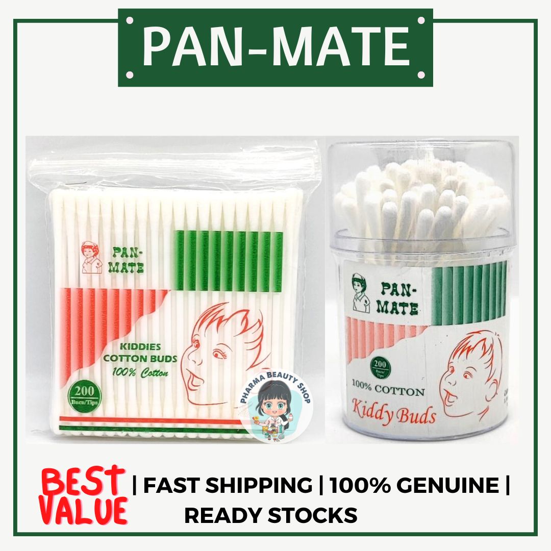 Pan-Mate Cotton Buds 3 x 160s/ 4 x 160s/ 240s + Container/ Kiddies 200s ...