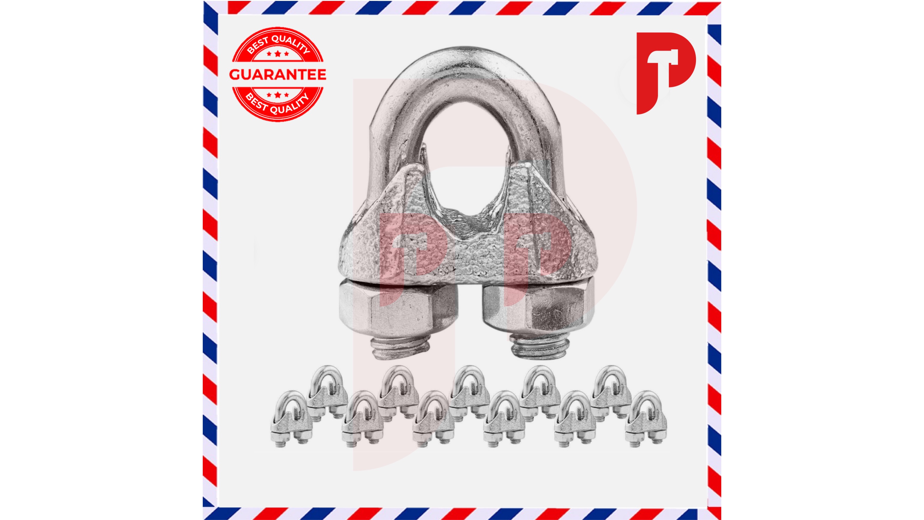 Galvanised Cable Wire Rope Clamp 🔥 Ready Stocks 🔥 U-Bolt Clip Rigging ...