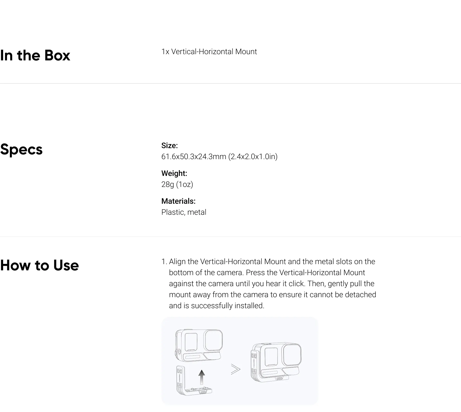 Insta360 New Ace Pro 2 / Ace Pro / Ace Vertical-Horizontal Mount ...
