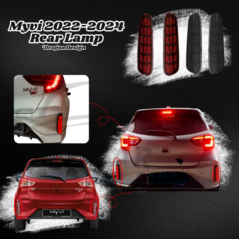 Perodua Myvi 2018-2025 Rear LED Bumper Lamp 2pcs | Shopee Malaysia