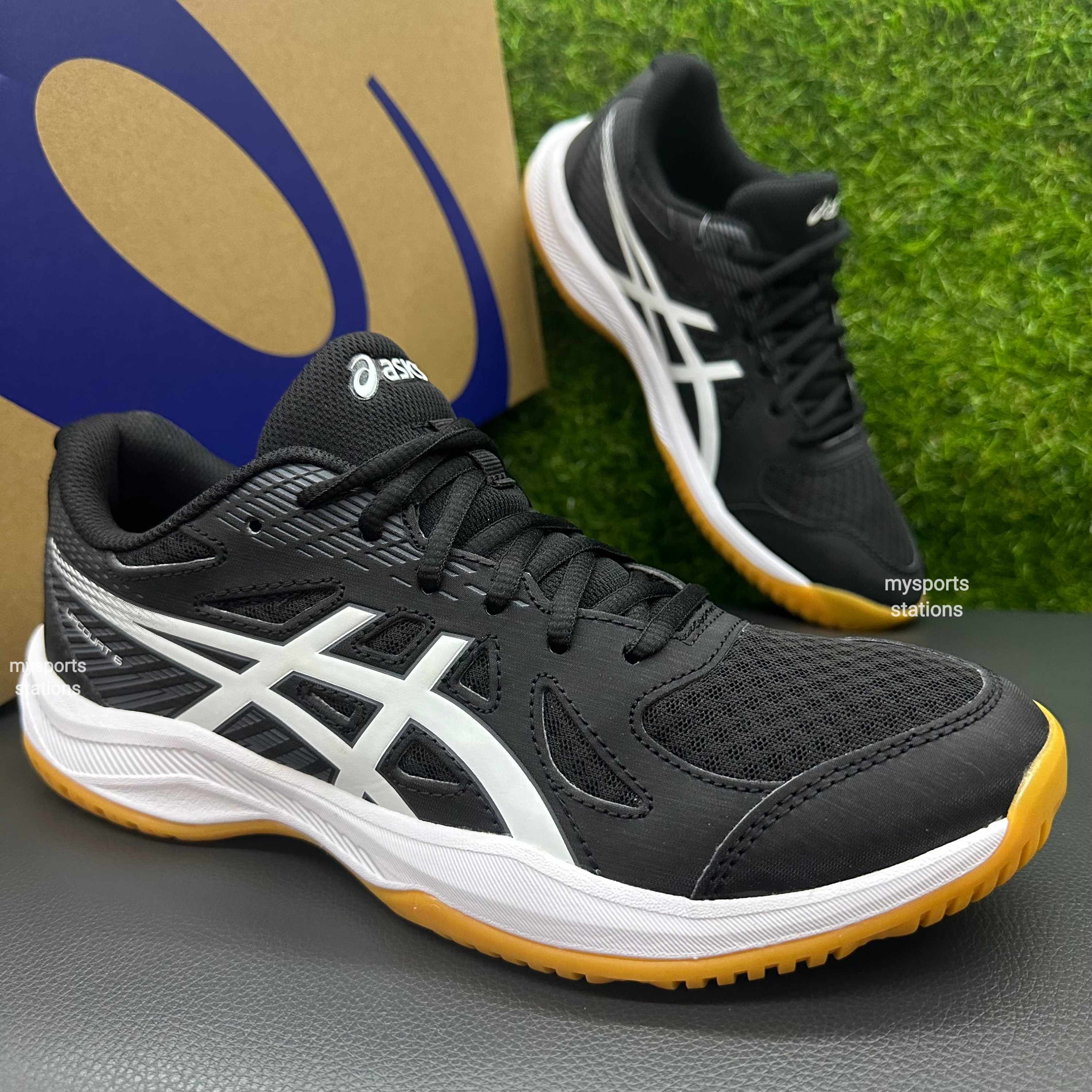 asics Mens Upcourt 6 [1071A104-001] | [1071A104-002] Badminton Shoes ...