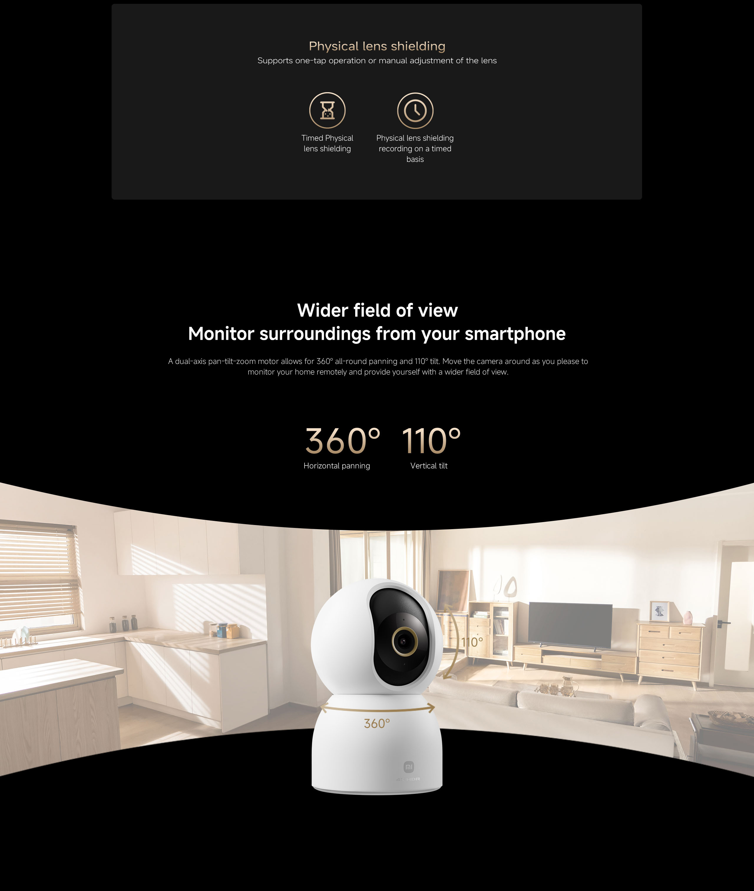 Xiaomi Smart Camera C700 4K ultra-HD images/8MP camera/Flagship AI chip ...