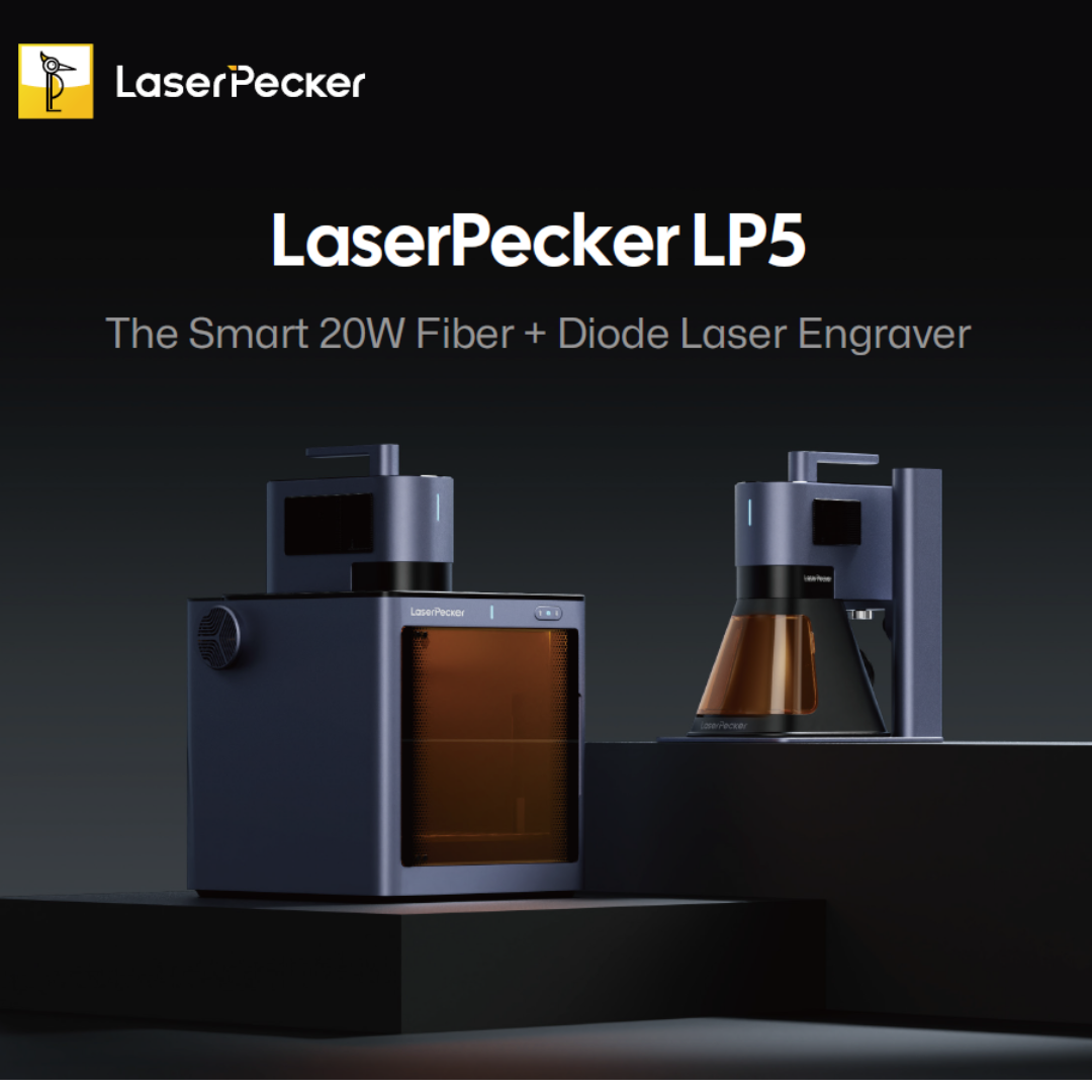 LaserPecker 5 LP5 - The Smart 20W Fiber + Diode Laser Engraver for Wood ...