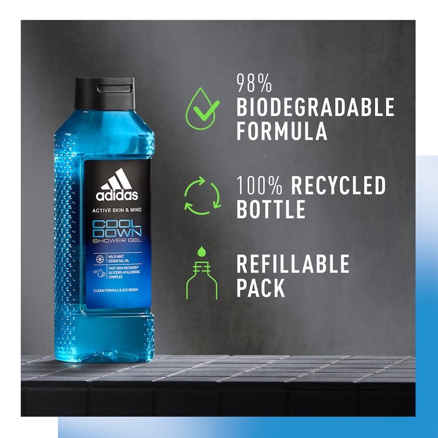[JUN Exclusive] Adidas Active Skin & Mind Skin Cool Down Shower Gel ...