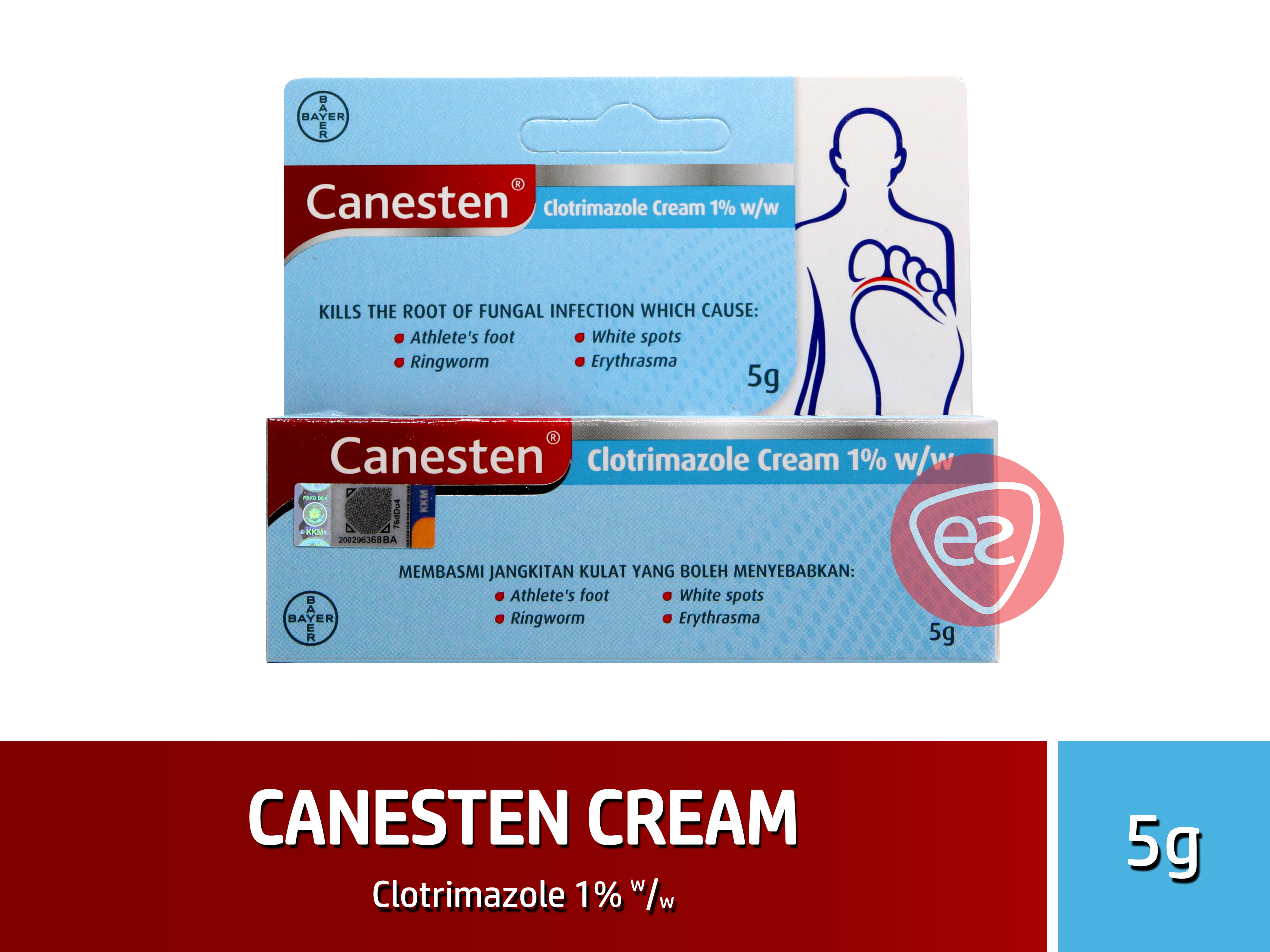 Canesten Clotrimazole 1% w/w Cream (5g / 20g) / Canesten V Cream 10g ...
