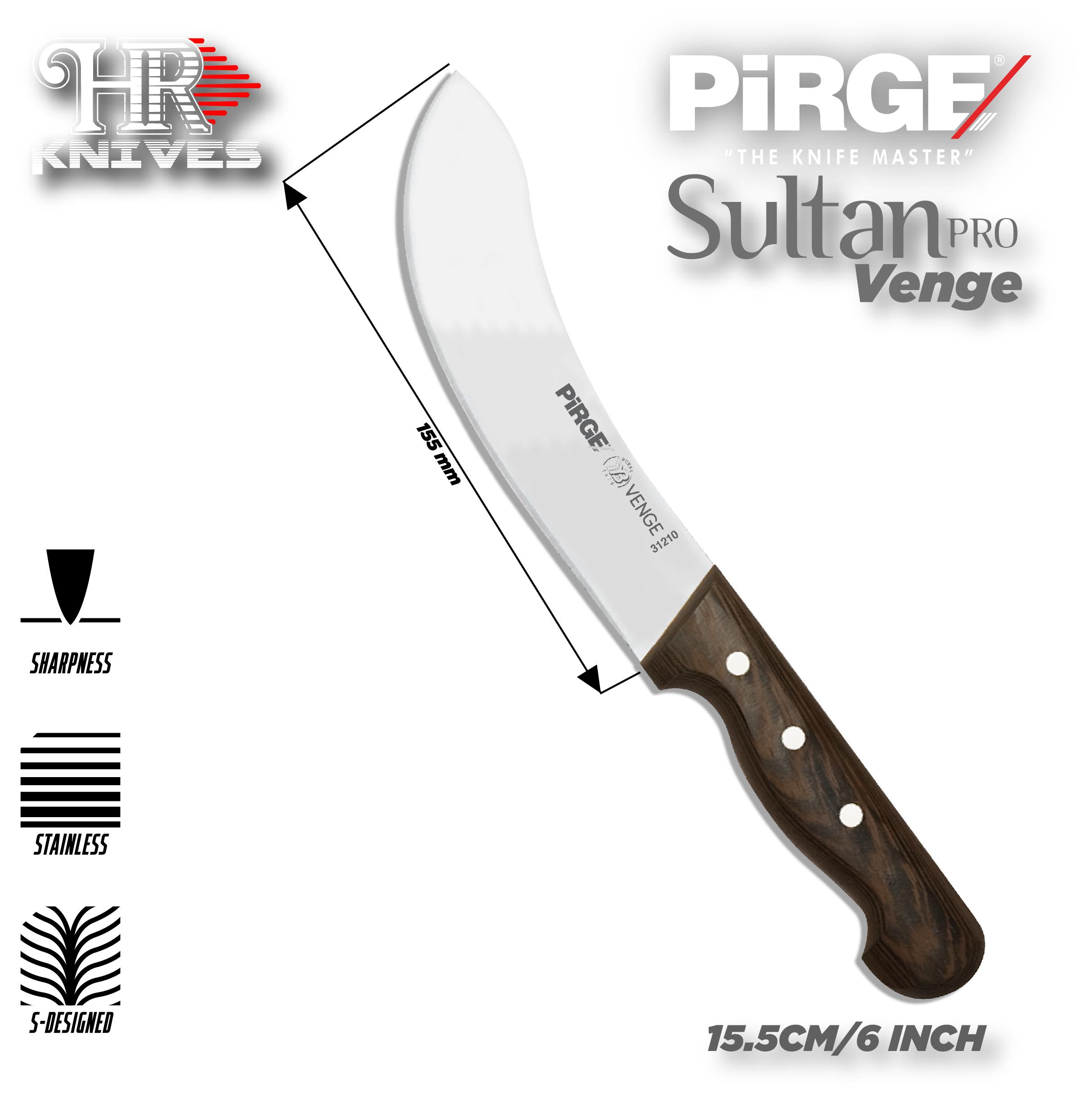 Pirge Venge Skinning Knife Bullnose 15 cm -Pisau Lapah -Bullnose ...