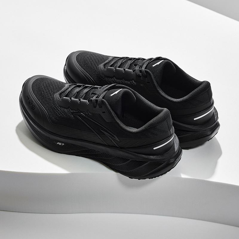 ANTA MEN FLOW PG7 Running Shoes 1124D5504-6 -Black/Silver (Kasut Larian ...