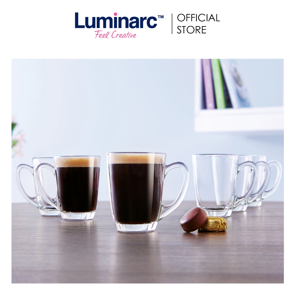 Luminarc 6Pcs New Morning Water Glass Mug set - (320ML) [Model: N5611 ...