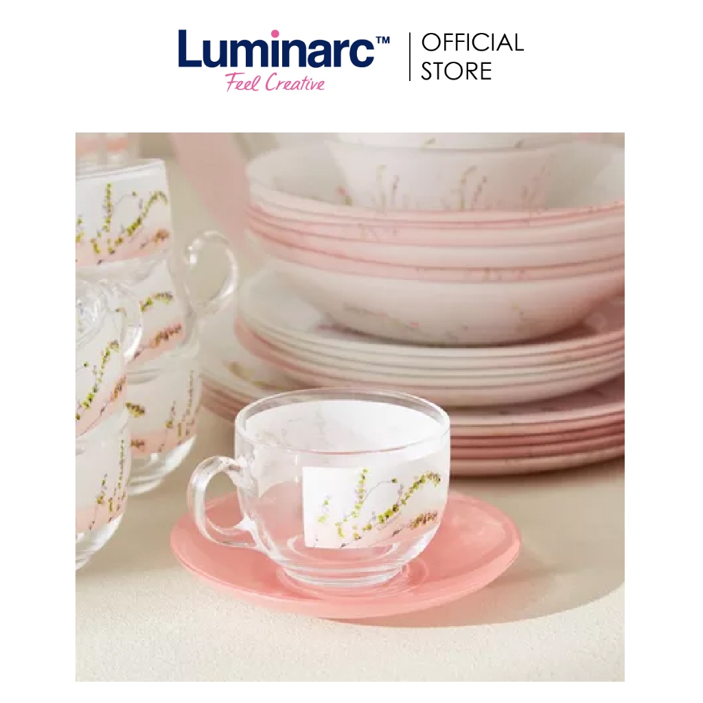 Luminarc 46Pcs Trompette Jumbo Dinner Set - Pink (46 Pieces) [Model ...