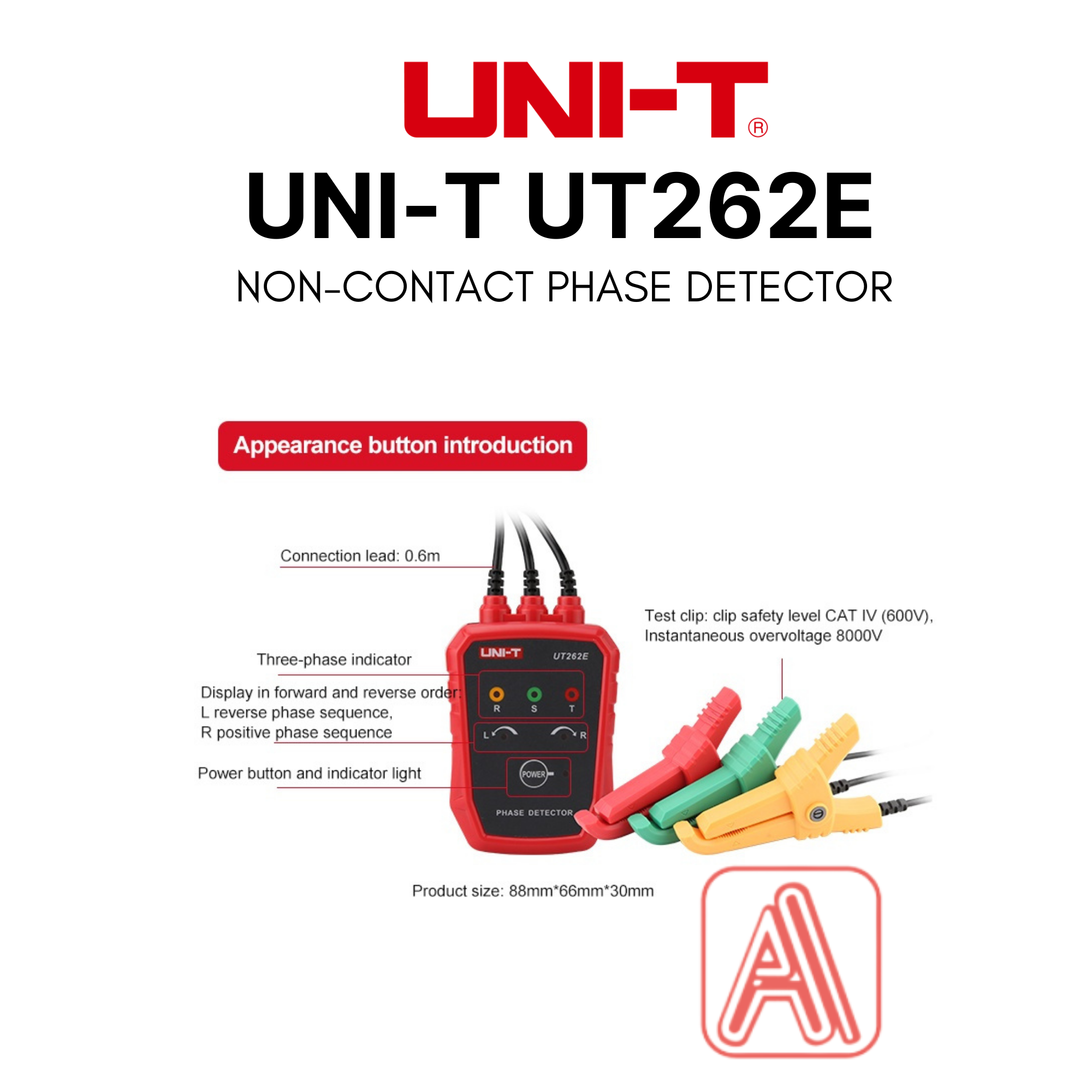 UT261A Phase Sequence and Motor Rotation Indicators / UT262E Non ...