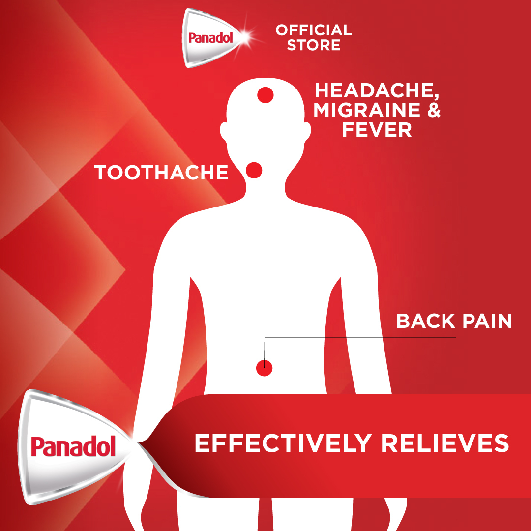 Panadol Actifast Caplet Pain Killer for Fast Pain Relief (20's ...