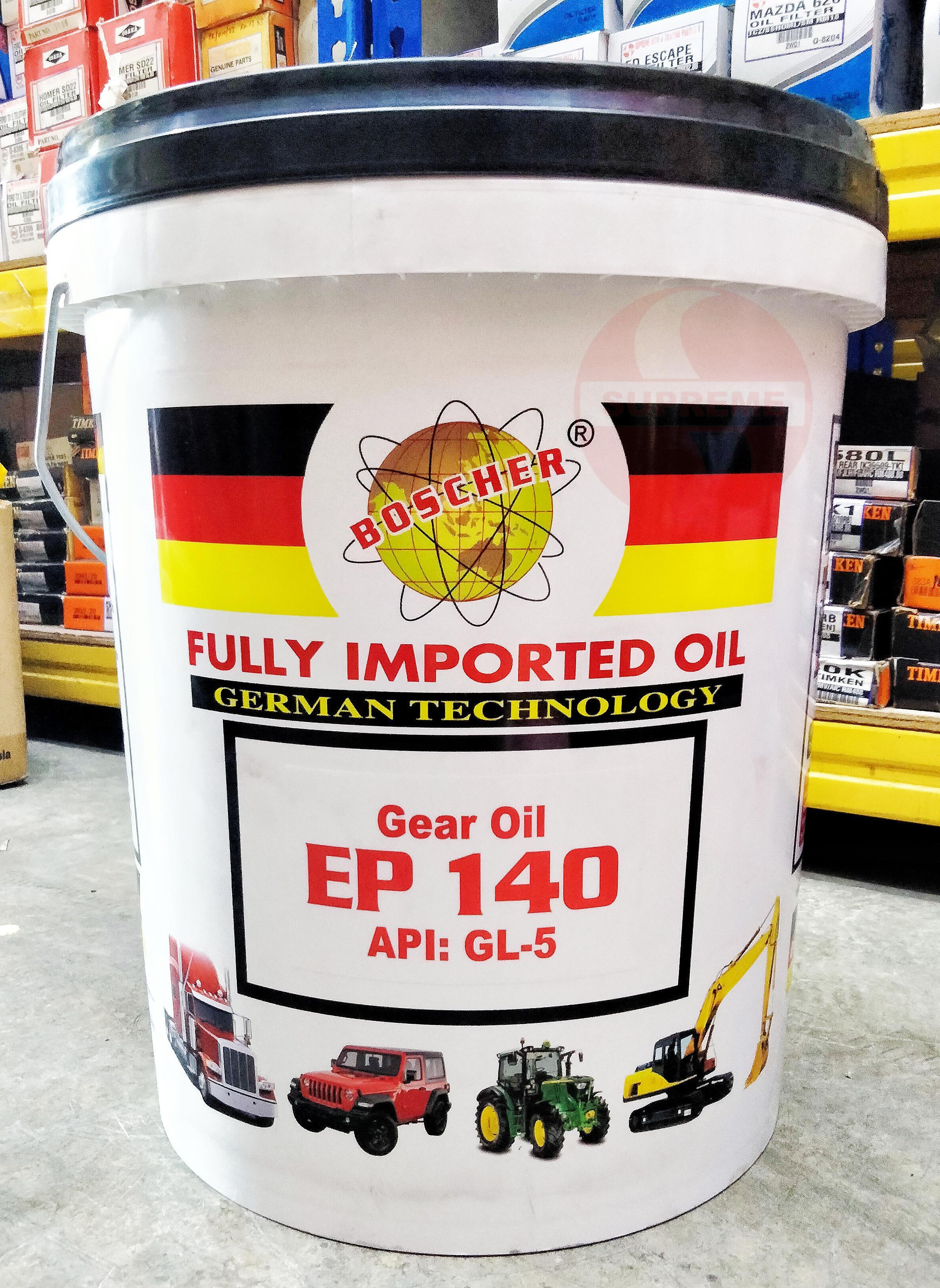 S2U Boscher Gear Oil EP140 18Liter Gear Oil Manual Truck Tractor Lori Minyak Gearbox Axle ...