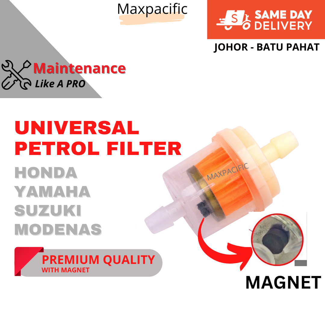 Universal Petrol Filter Magnet Fuel Minyak Oil Honda Yamaha Suzuki ...